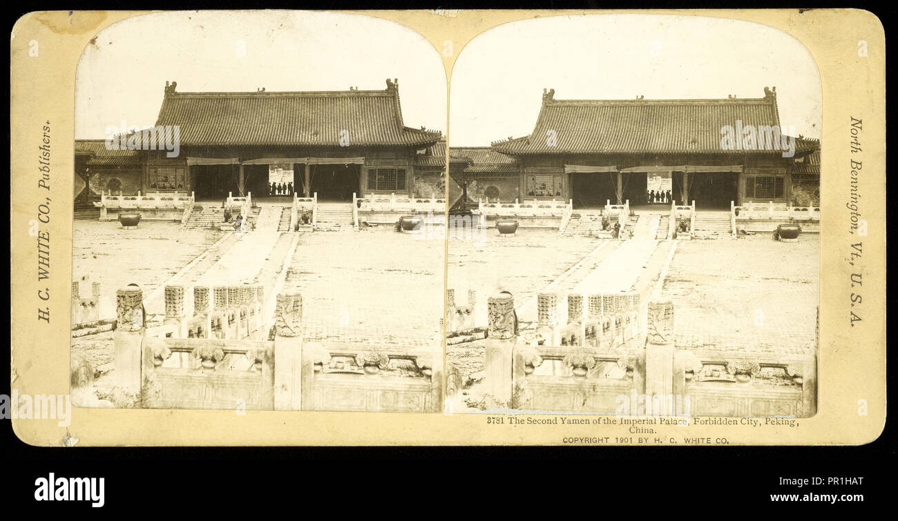 Forbidden City, Peking, China, The second yamen of the Imperial Palace ...