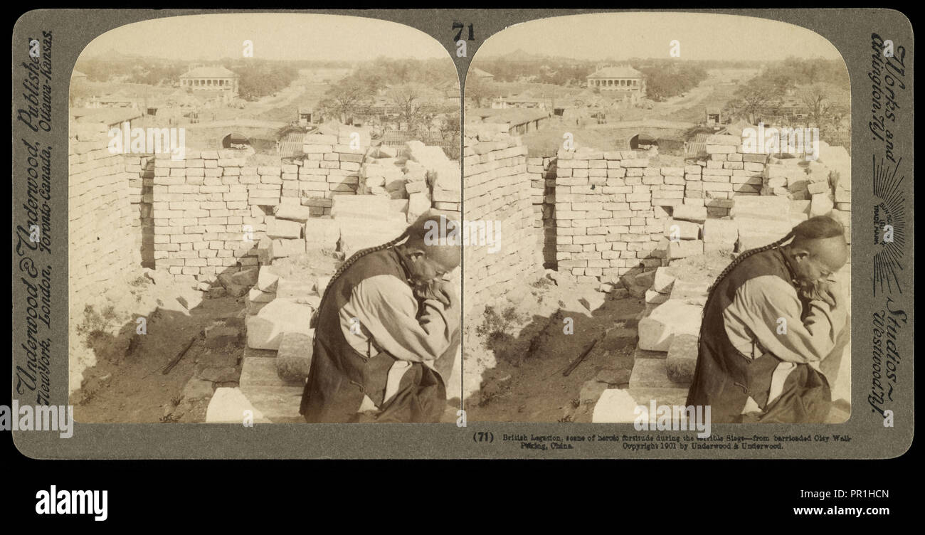 British legation, scene of heroic fortitude during the terrible siege ...