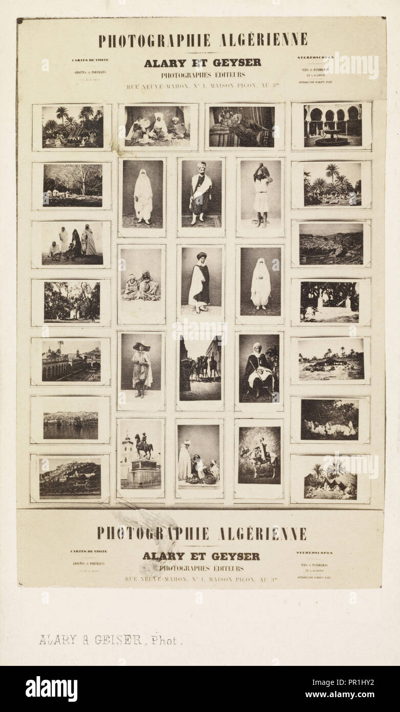 Orientalist photography, Alary and Geiser, 19th century Stock Photo - Alamy