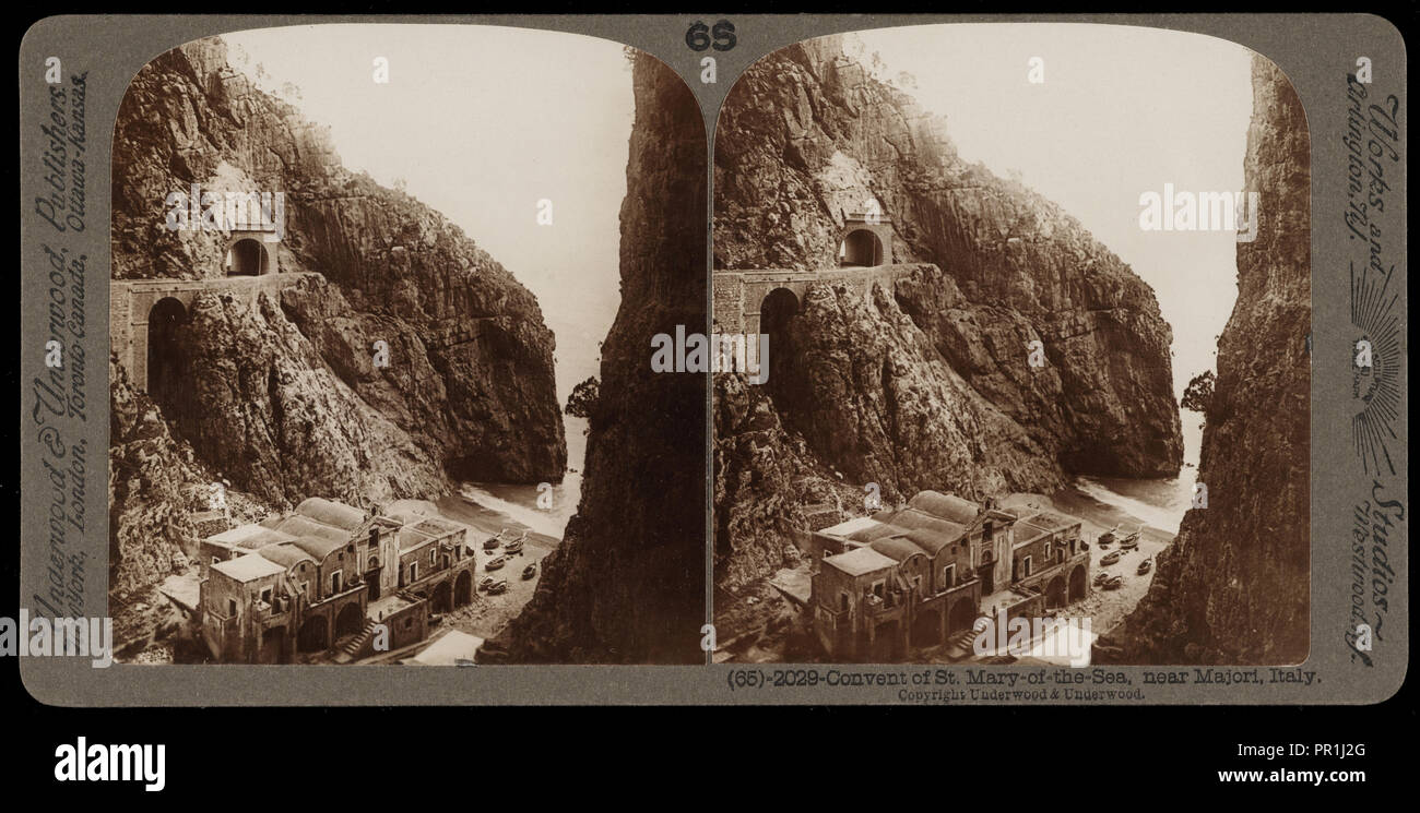 Majori, Convent of Saint-Mary-of-the-Sea, Majori, Stereographic views ...