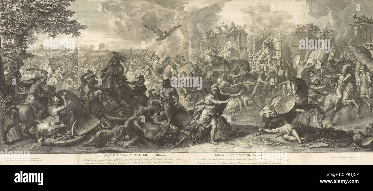 Battle of Arbela, Battles of Alexander, Audran, Gérard, 1640-1703, Le ...