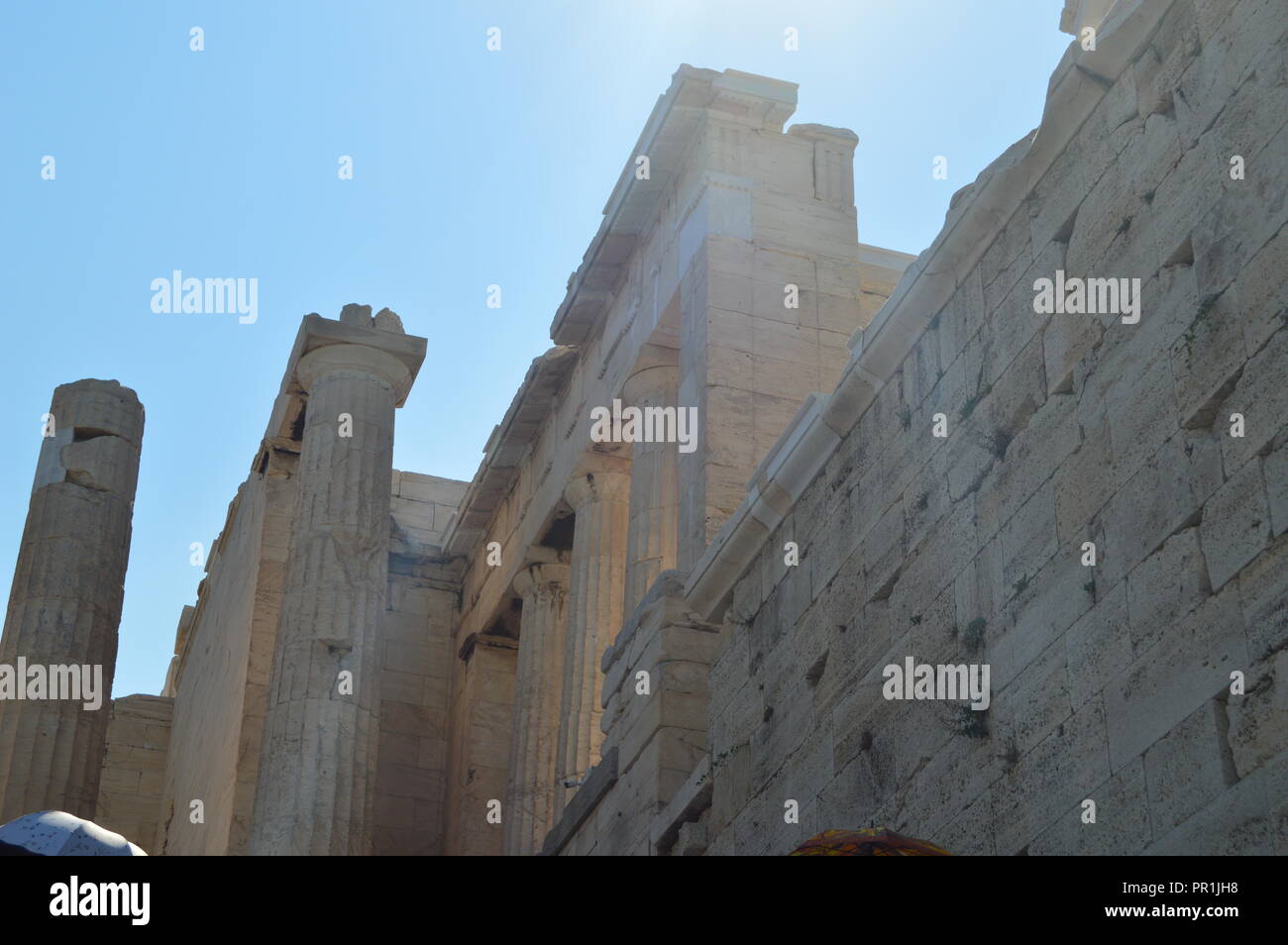 Propylaea of the Acropolis of Athens Viewed From Its Inner Side Part ...