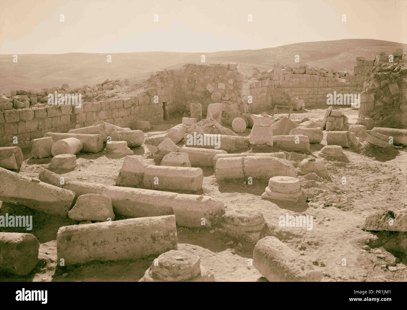 Mount Nebo. 'Jebel Nebba'. Nebo, Byzantine basilica. Excavated in ...