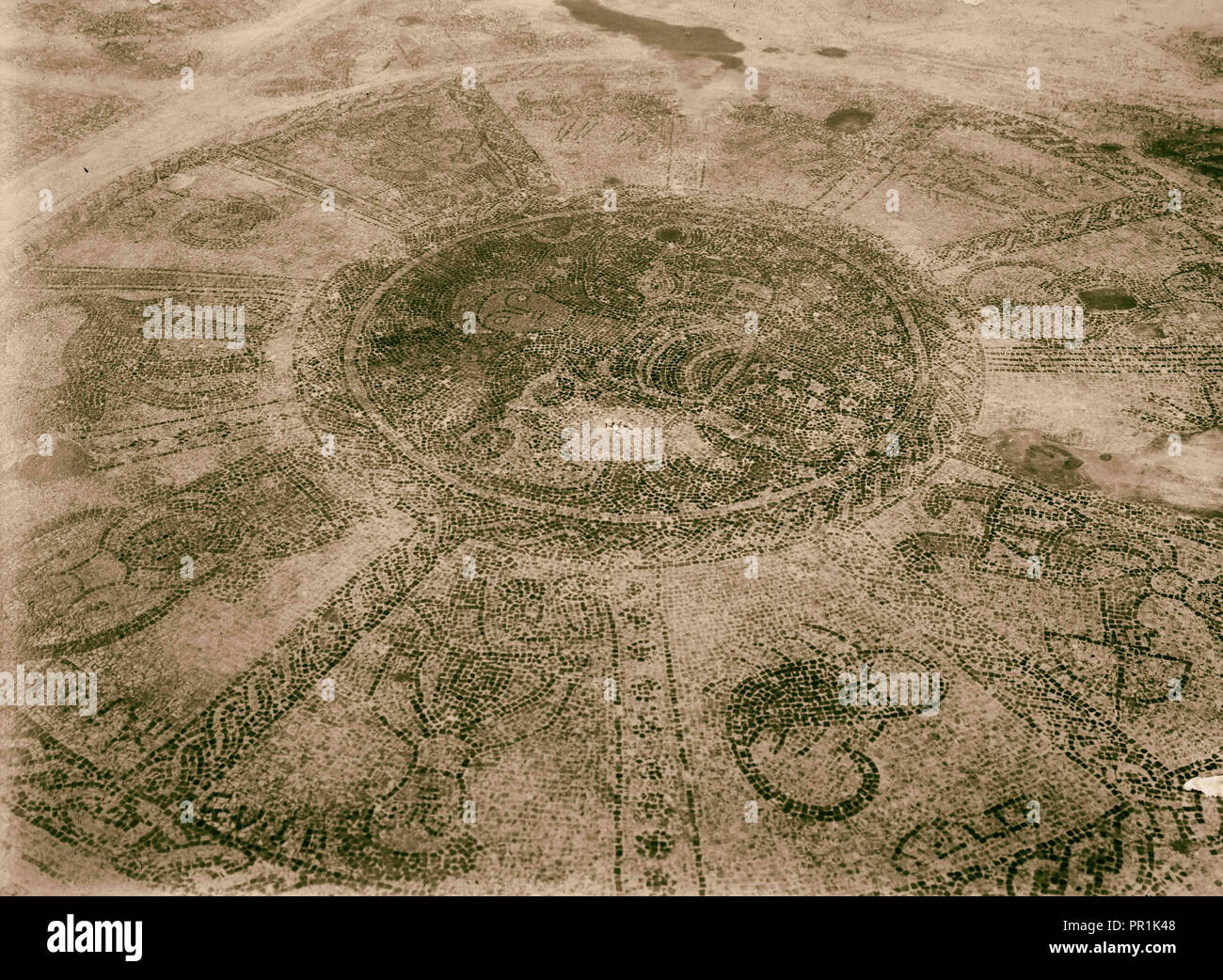 Various subjects of archaeological interest. Mosaic floor at Beth Alpha ...