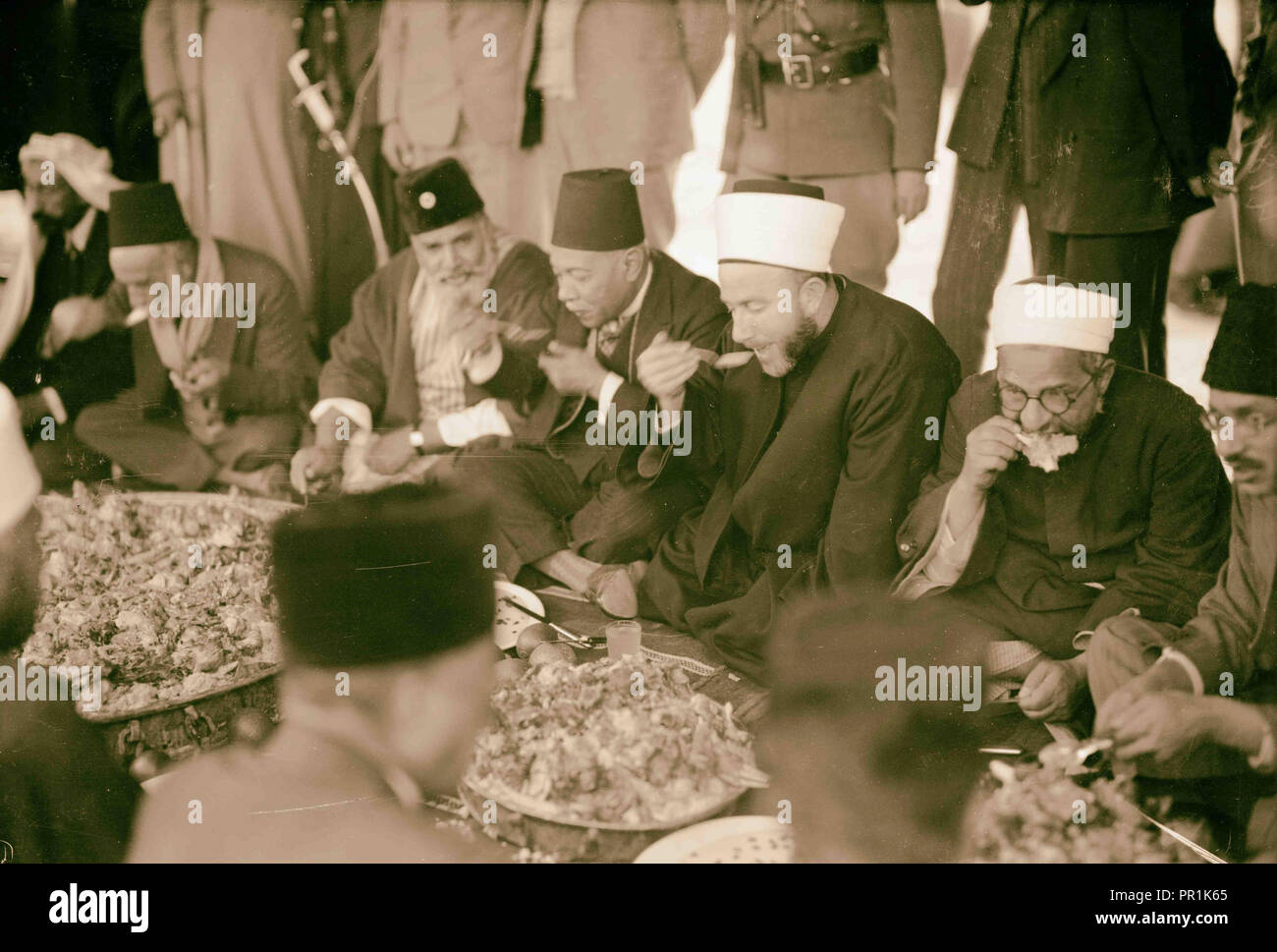 Pan-Islamic conference. Gathers at Shunet Nimrin, Transjordan. Dinner ...