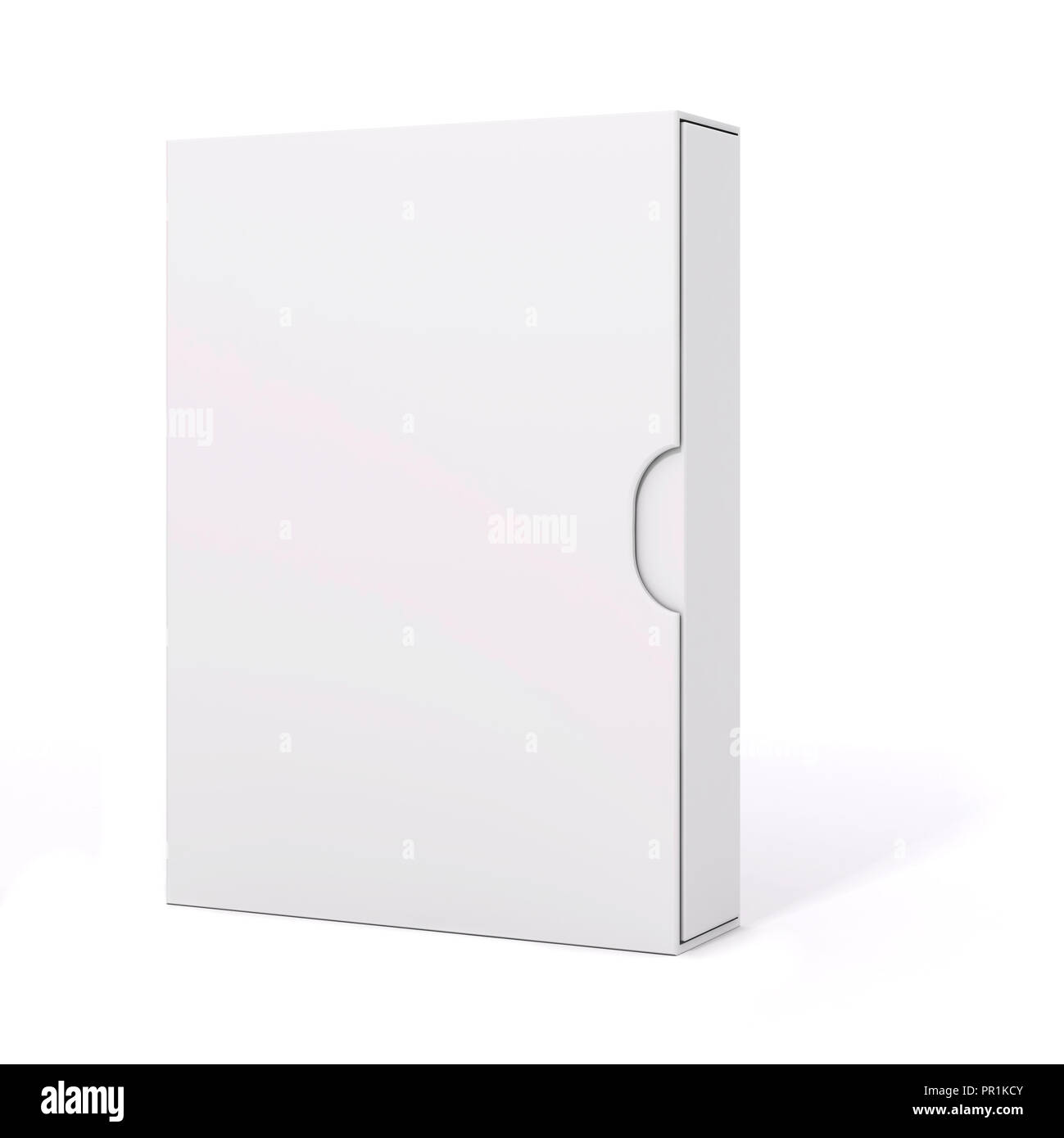 3d blank product package box, on white Stock Photo - Alamy