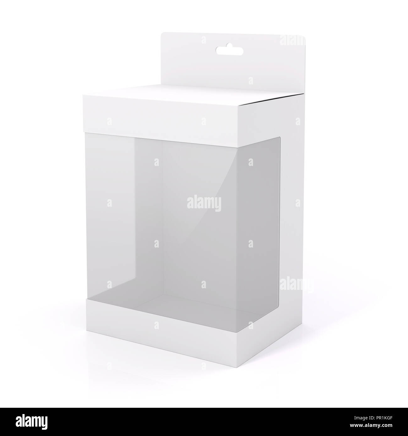 3d blank product package box, on white Stock Photo - Alamy