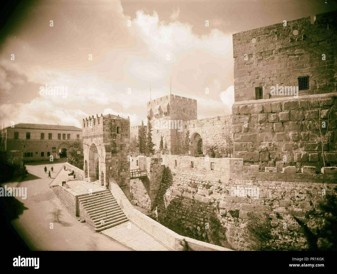 The Citadel from the east. 1934, Jerusalem, Israel Stock Photo - Alamy