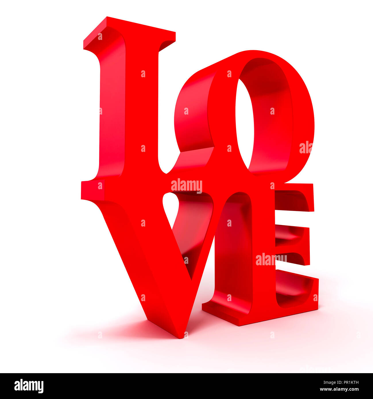 Love text 3d red Cut Out Stock Images & Pictures - Alamy