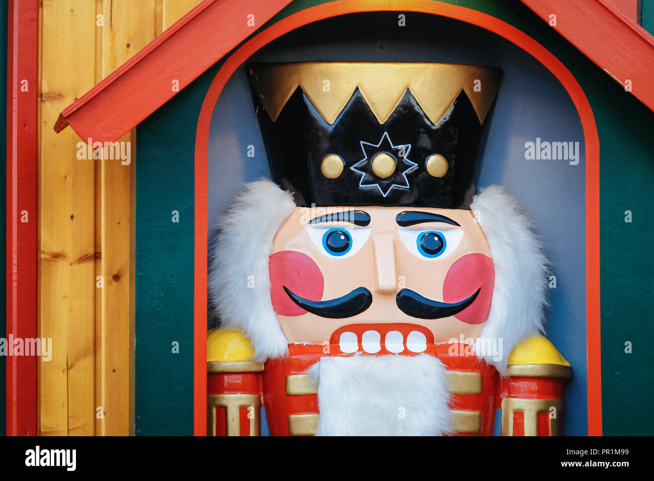Nutcracker in Christmas Market at Alexanderplatz in Winter Berlin ...
