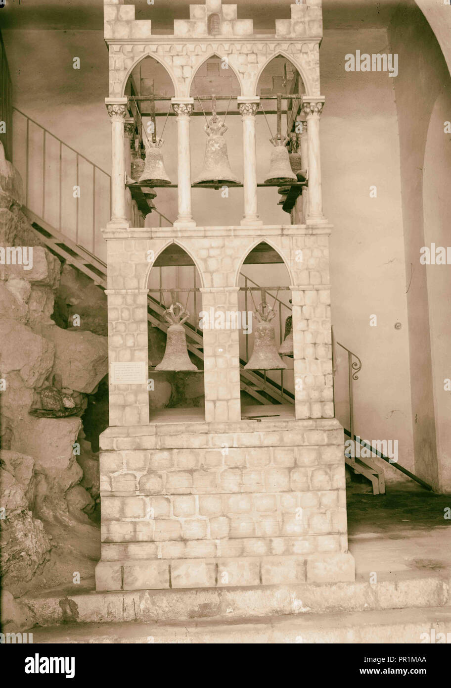 Old bells exhibited in museum of Franciscan Chapel of Flagellation ...