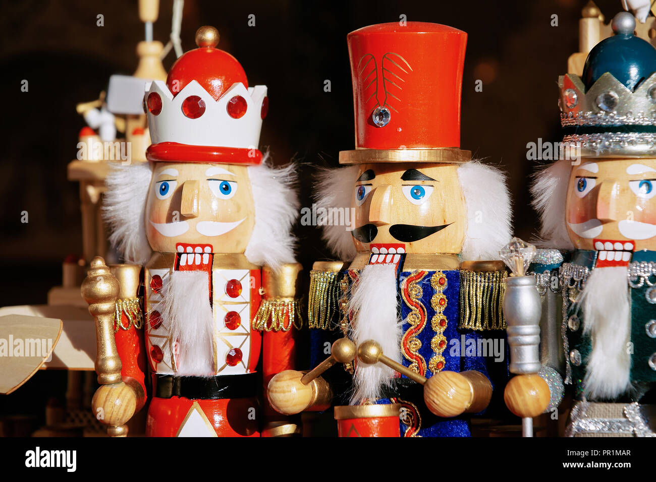 Nutcrackers at Christmas Market on Alexanderplatz in Winter Berlin ...