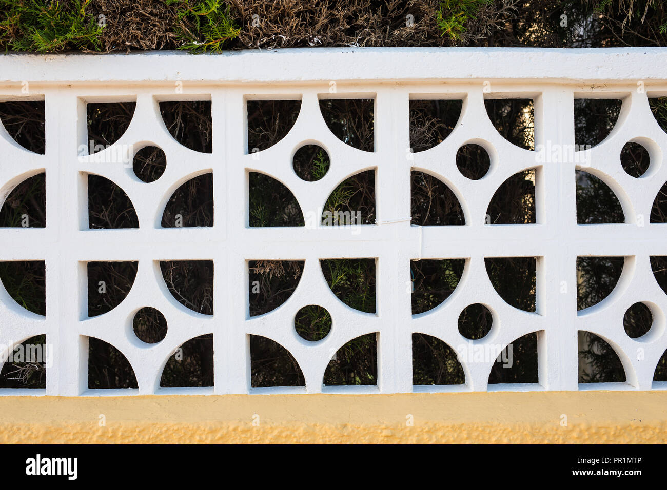 Empty backyard with stone fence hi-res stock photography and images - Alamy