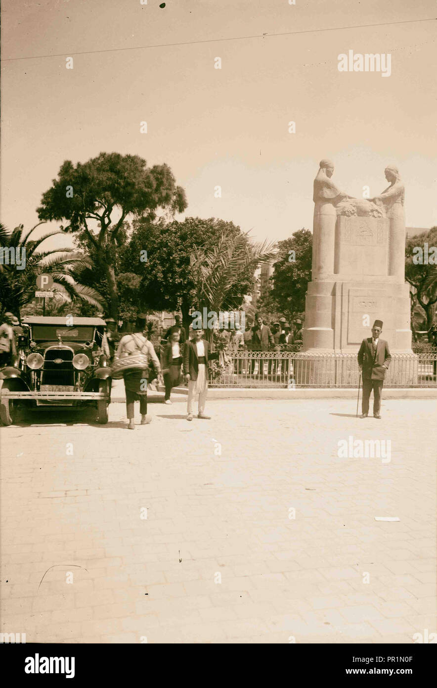 Syria. Beirut. El Burj. The war memorial. (Commemorating the martyrdom ...
