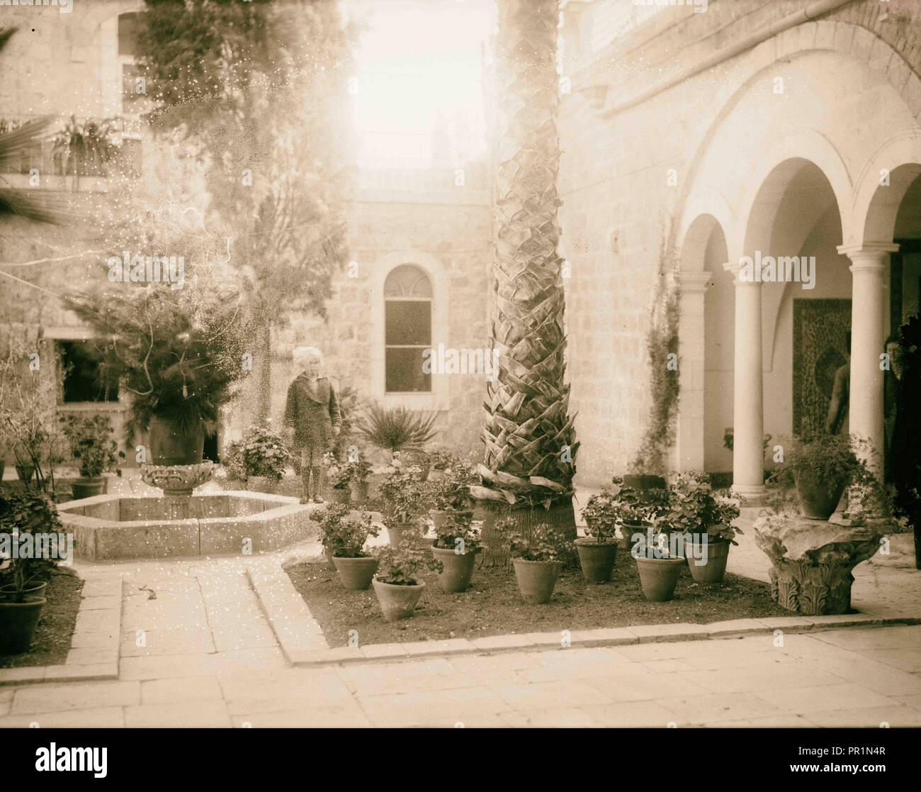 Small girl in courtyard 1929, Middle East, Israel and/or Palestine ...
