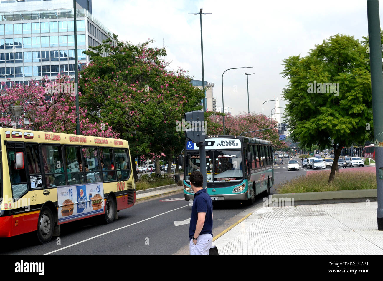 Public transportation buses in Buenos Aires, Argentina Stock Photo - Alamy