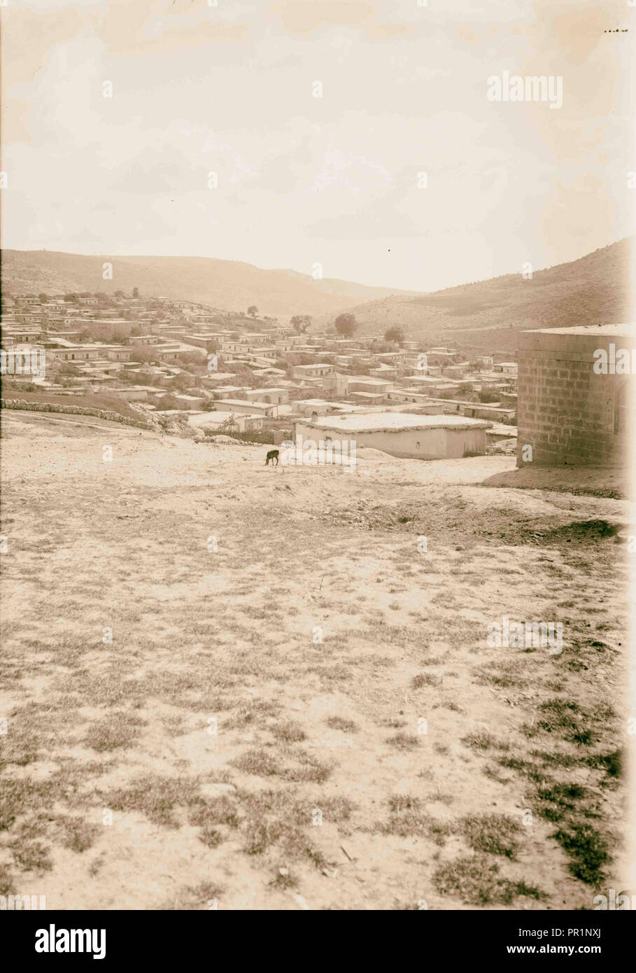 East of the Jordan and Dead Sea. Circassian village of Wady Seir. 1900 ...