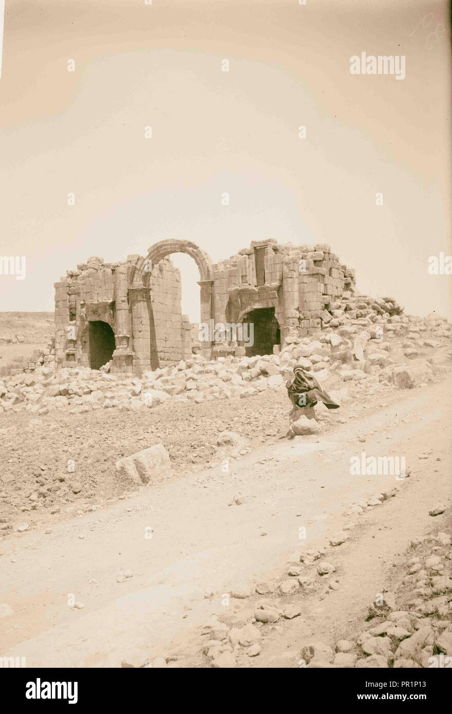 East of the Jordan and Dead Sea. Triumphal gate from the south [Jerash ...