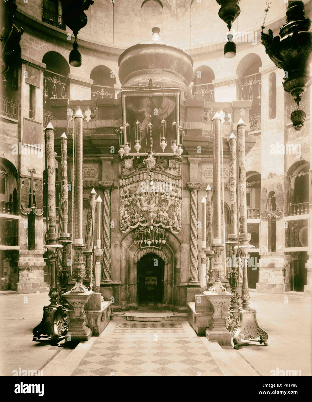 Holy Sepulchre, the Tomb in the Church of the Holy Sepulchre 1898 ...