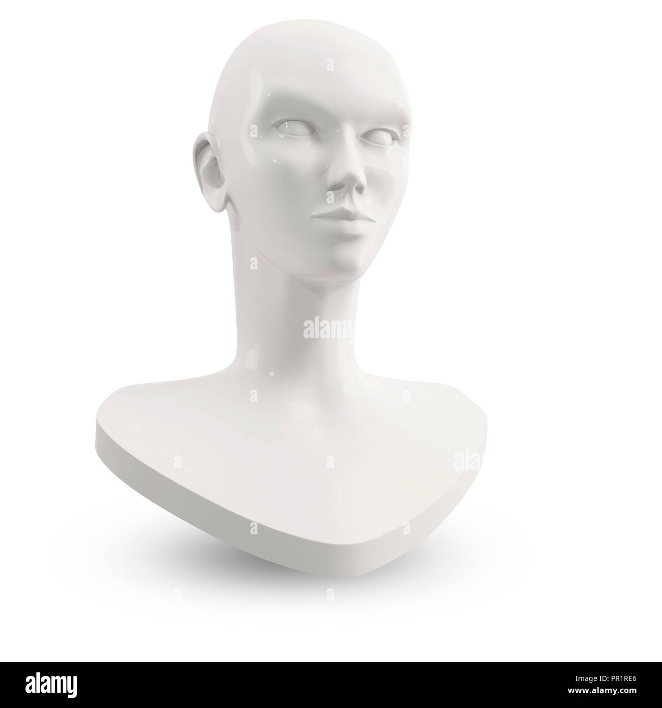 Model of a human head, illustration Stock Photo - Alamy