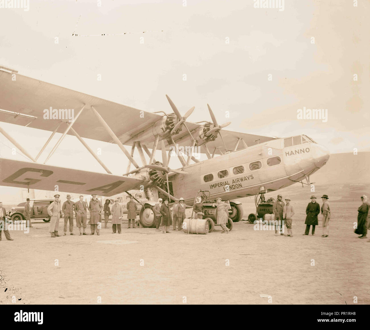 Aircraft Hanno. 1925, Middle East, Israel and/or Palestine Stock Photo ...