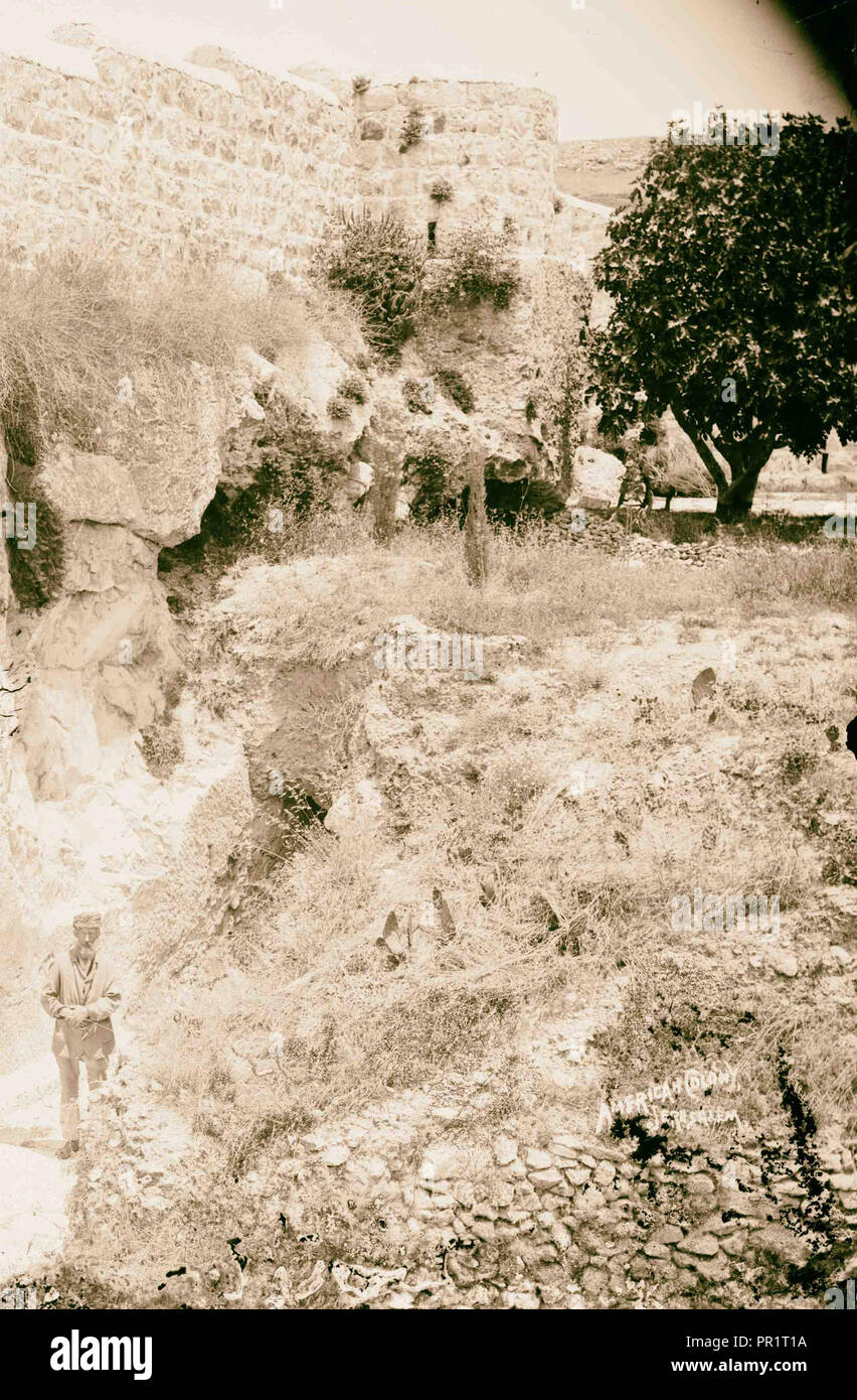 Exterior, Garden Tomb, Gordon's Calvary. 1898, Jerusalem, Israel Stock ...