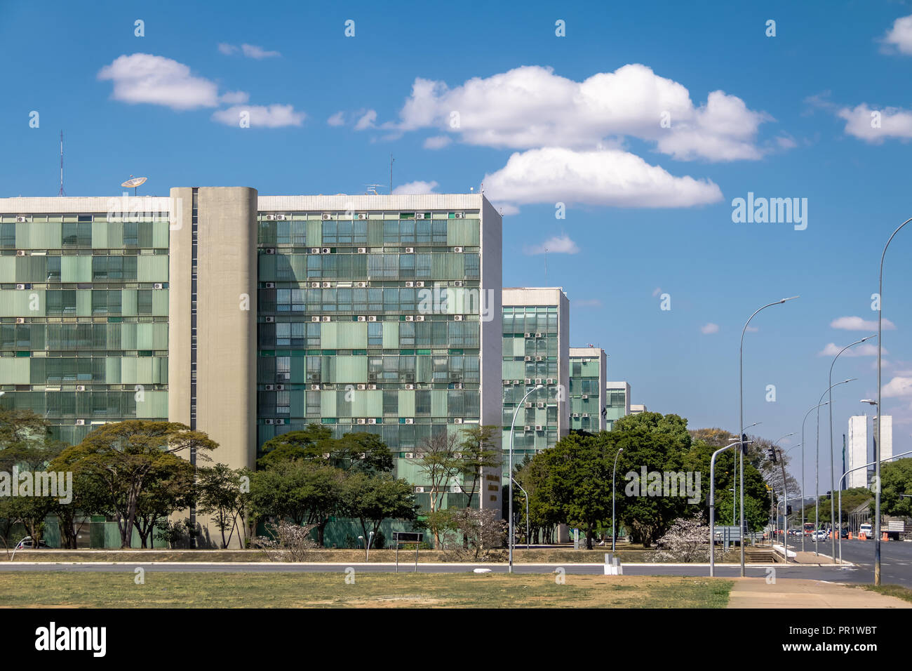 Ministry buildings at Esplanade of the Ministeries (Esplanada dos ...