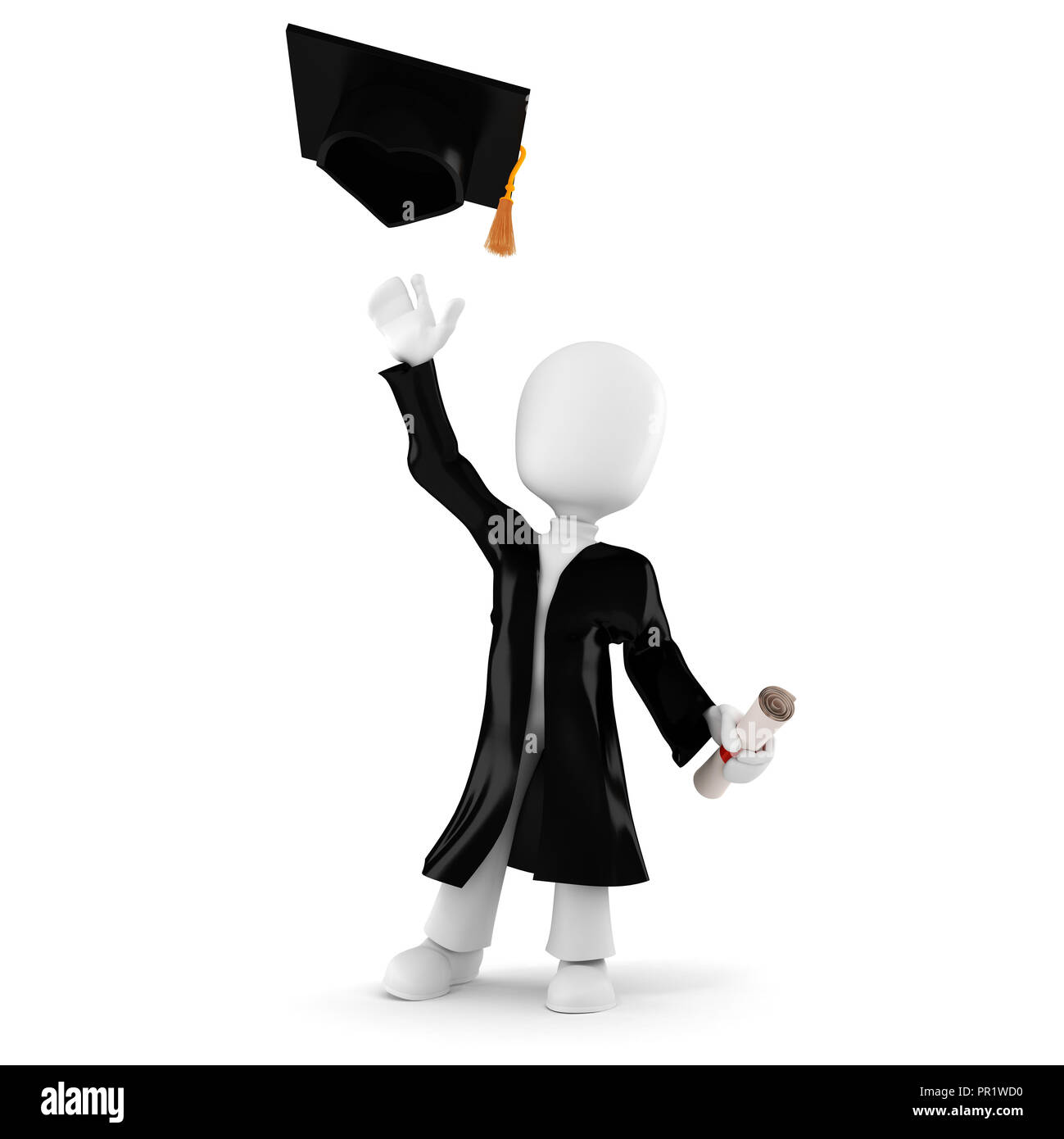 Students graduation hat Cut Out Stock Images & Pictures - Alamy
