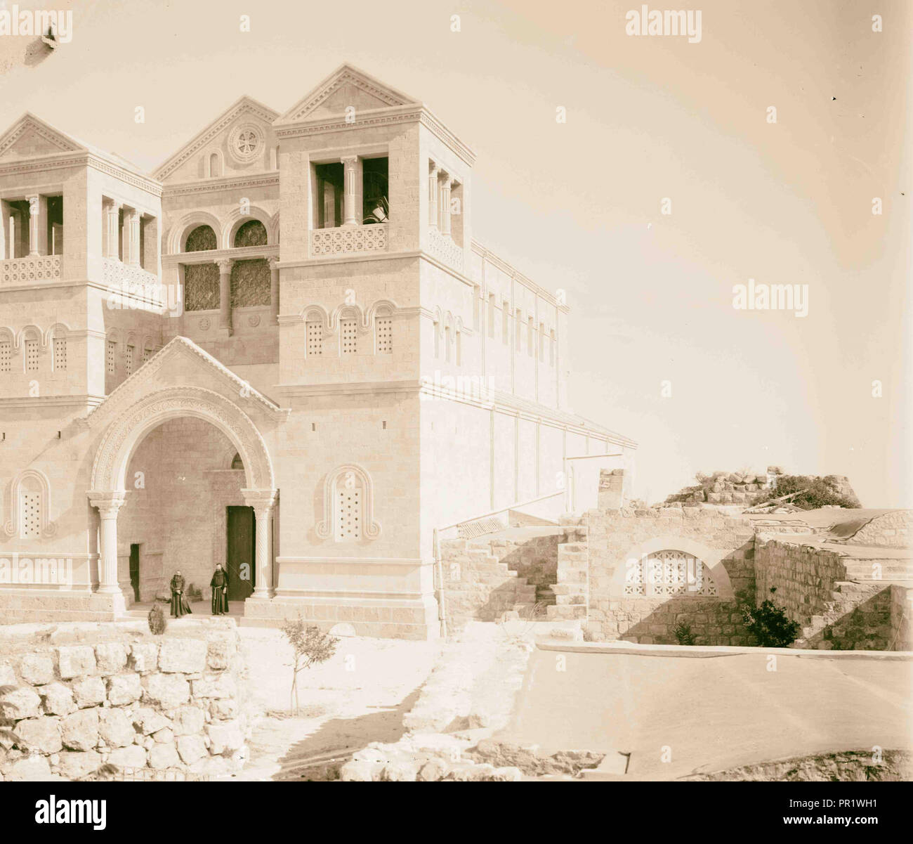 Mt. Tabor church. 1898, Israel Stock Photo - Alamy