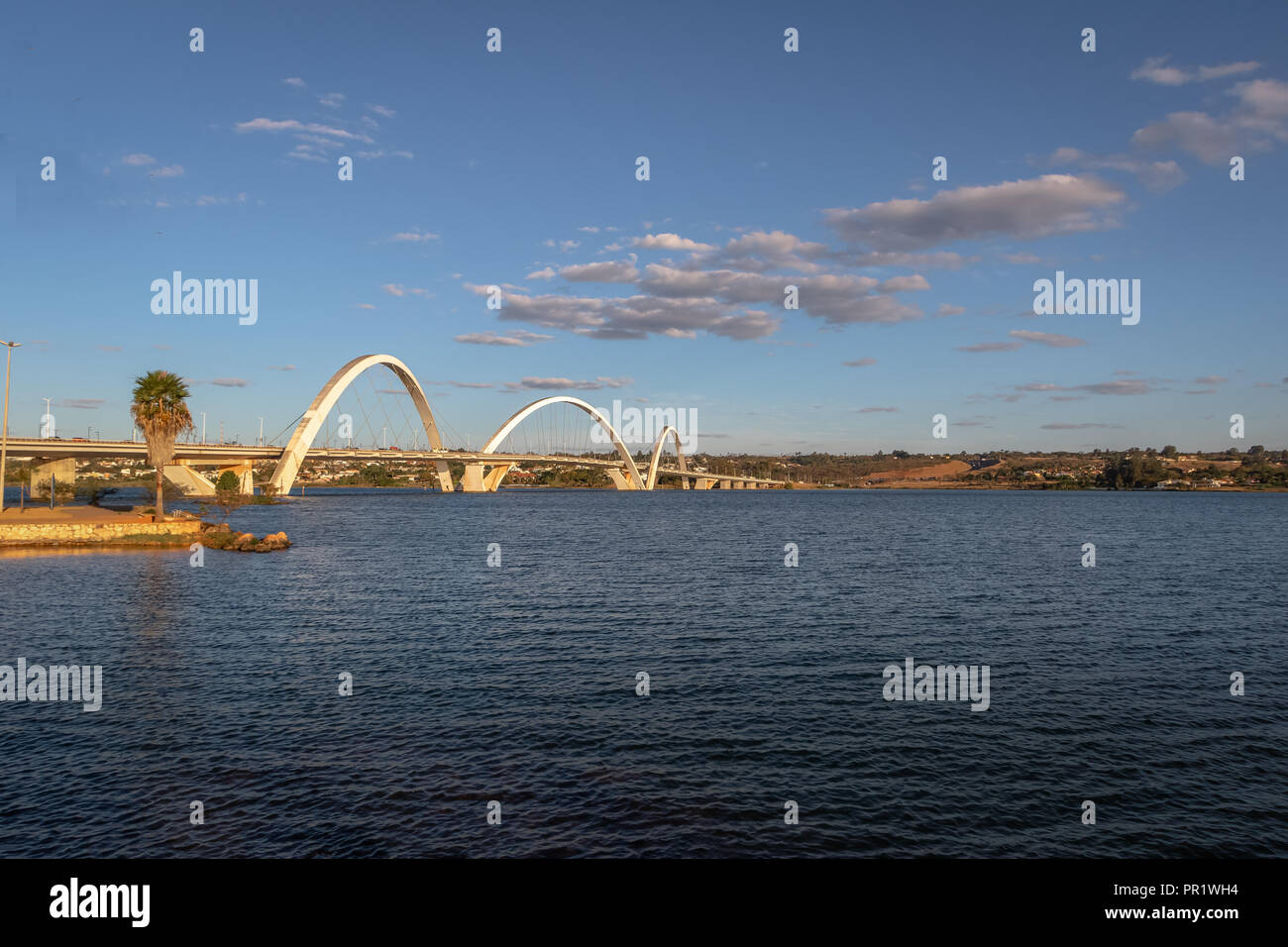 JK Bridge and Paranoa Lake - Brasilia, Distrito Federal, Brazil Stock ...