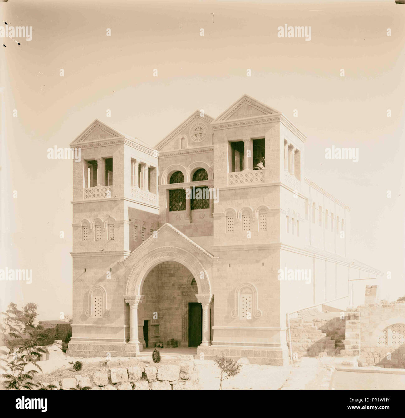 Mt. Tabor & church. 1898, Israel Stock Photo - Alamy