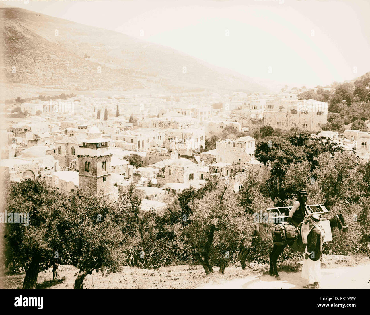 Nablus, Middle East/Shechem. 1898, West Bank, Nablus, Middle East Stock ...