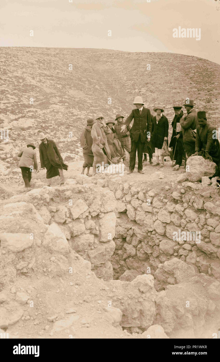 Tell Beit Mirsim. 1926, Israel, Debir, Extinct city Stock Photo - Alamy