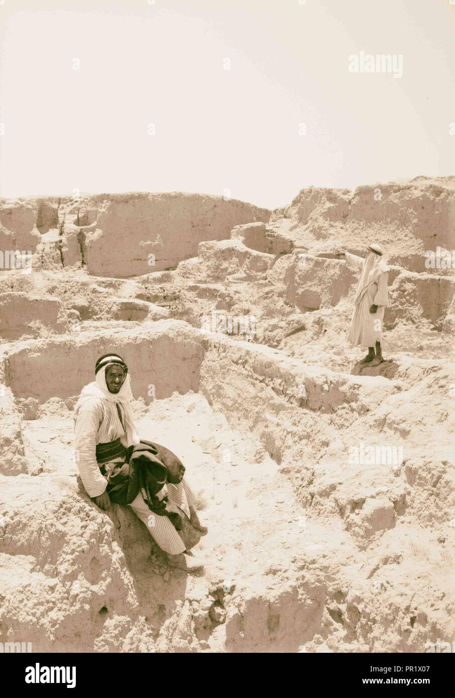 Tell Jemmeh Gerar. 1898, Israel, Tell Jemmeh Stock Photo - Alamy