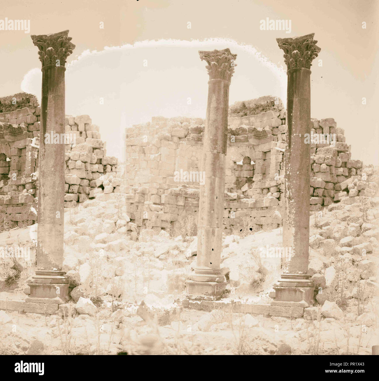 Jerash. 1898, Jordan, Gerasa, Extinct city Stock Photo - Alamy