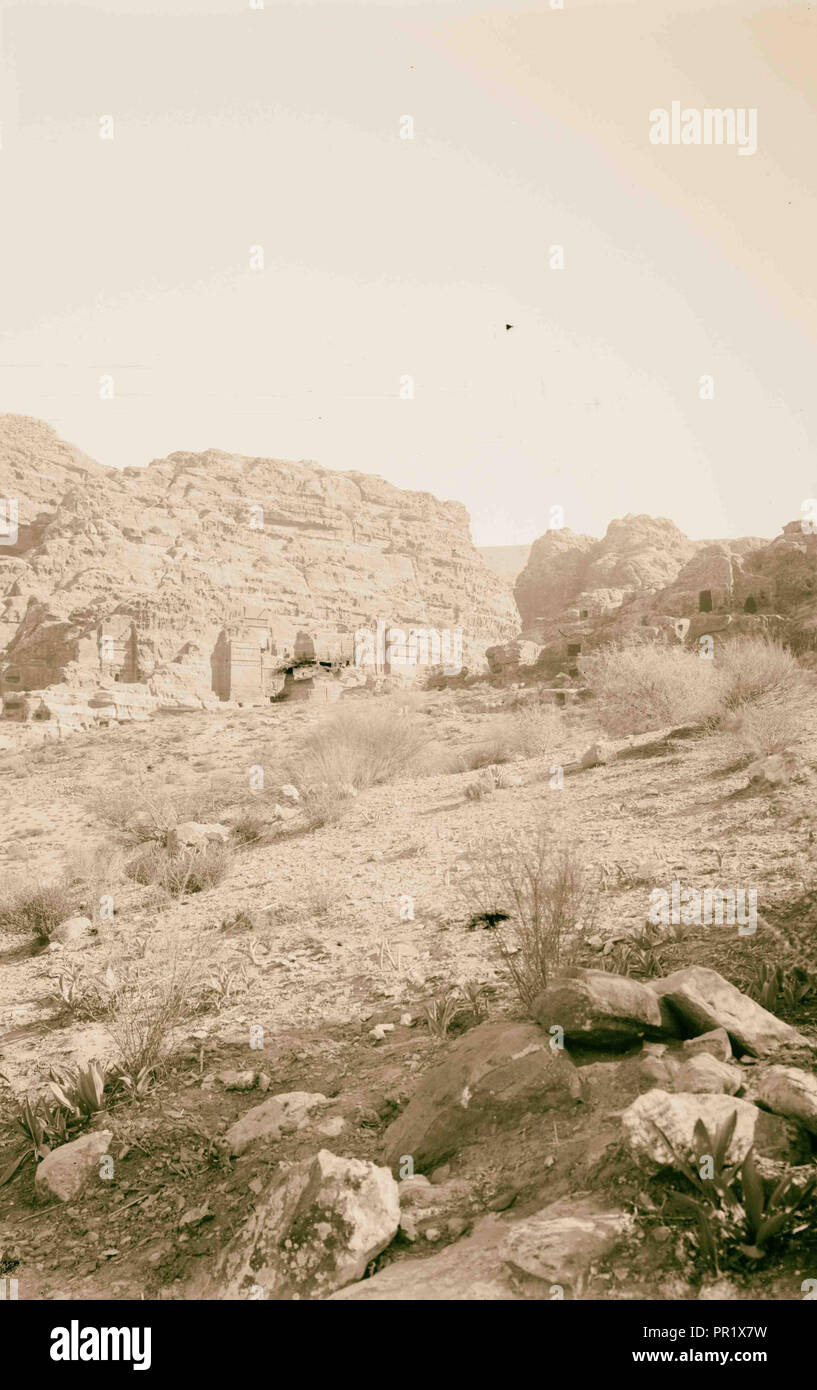 Petra. 1898, Jordan, Petra, Extinct city Stock Photo - Alamy