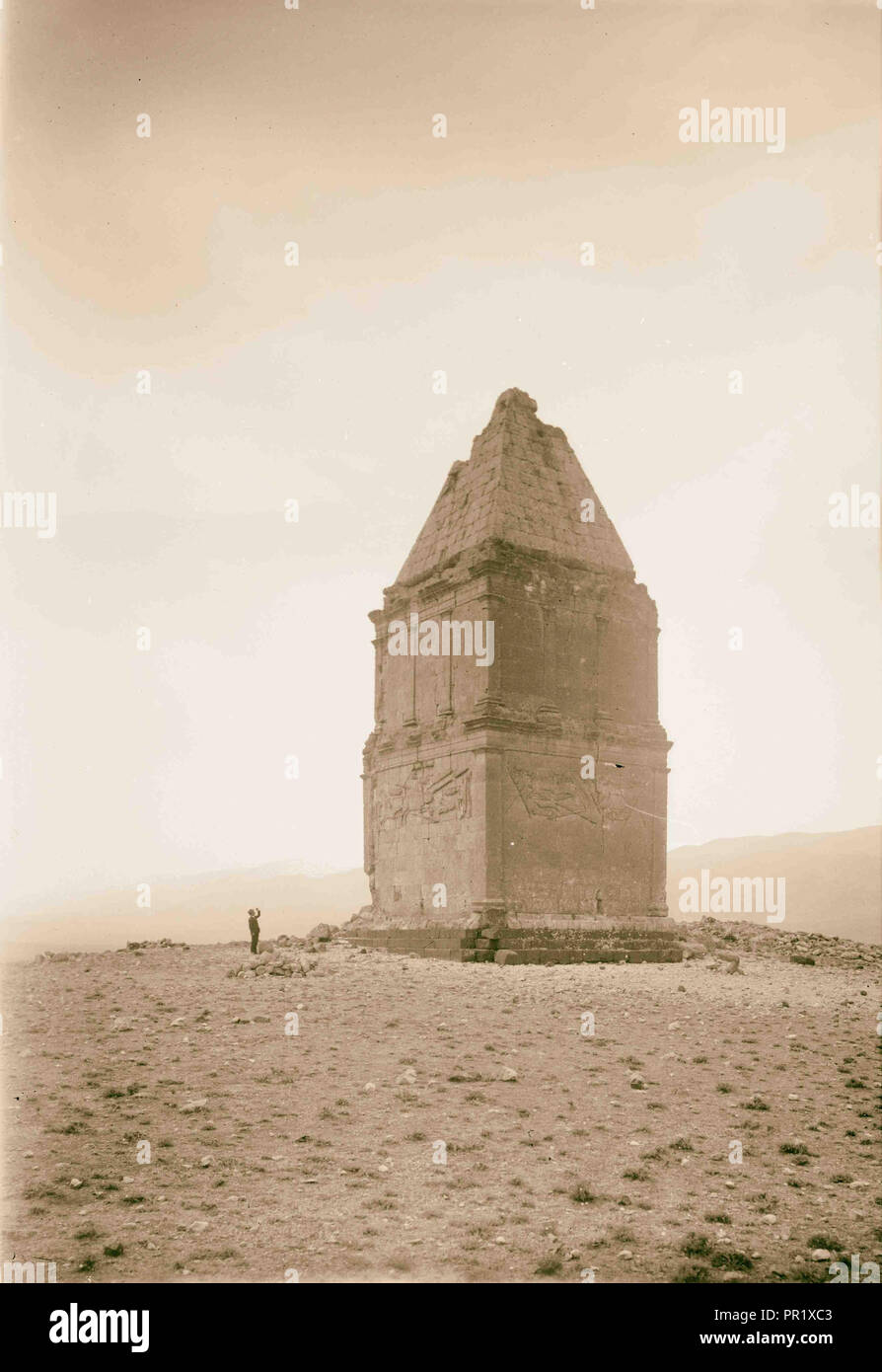 Kamouh el Hermel pyramid, south of Hermel, Lebanon. 1898, Lebanon ...