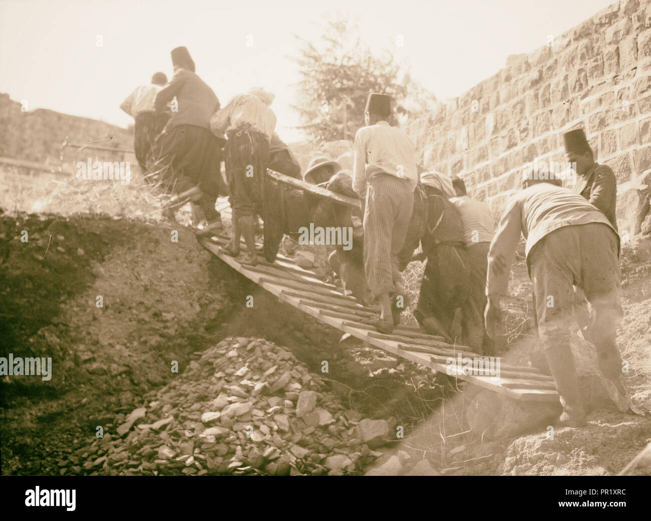 Flood-war damage 1925, Middle East Stock Photo - Alamy