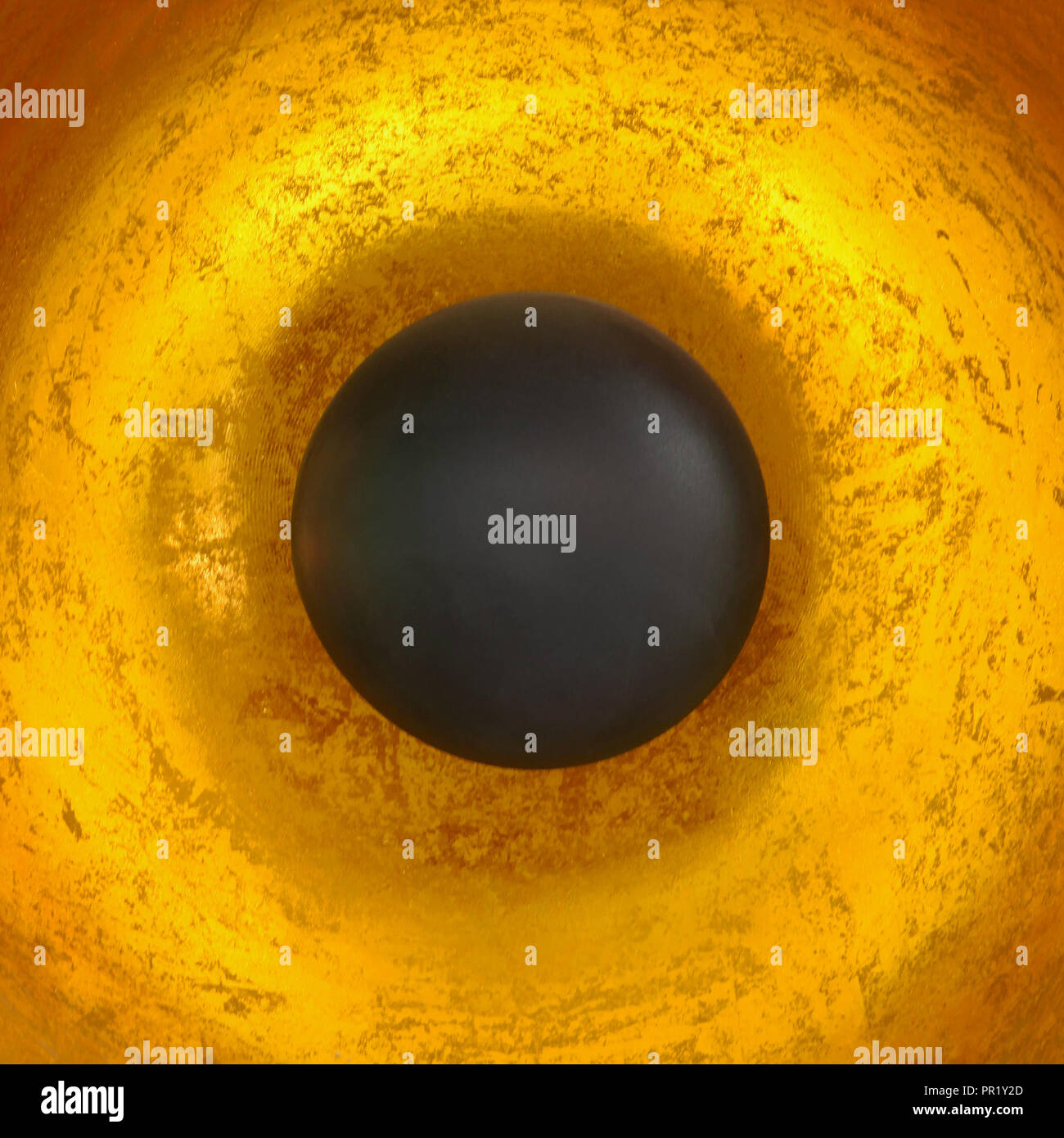Abstract gold total sun solar eclipse Stock Photo - Alamy