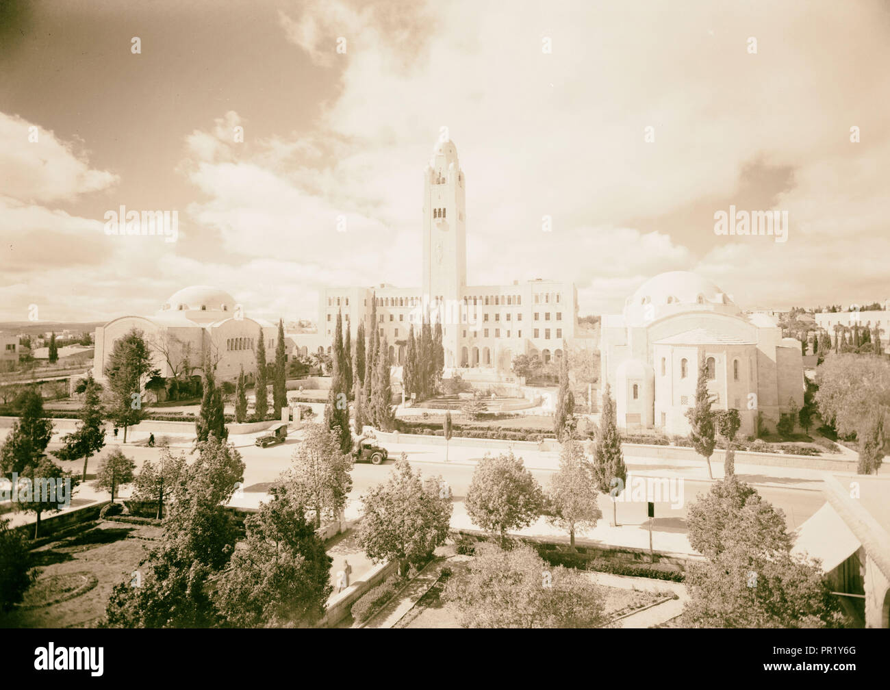 Newer Jerusalem and suburbs. Y.M.C.A., panorama showing the buildings ...