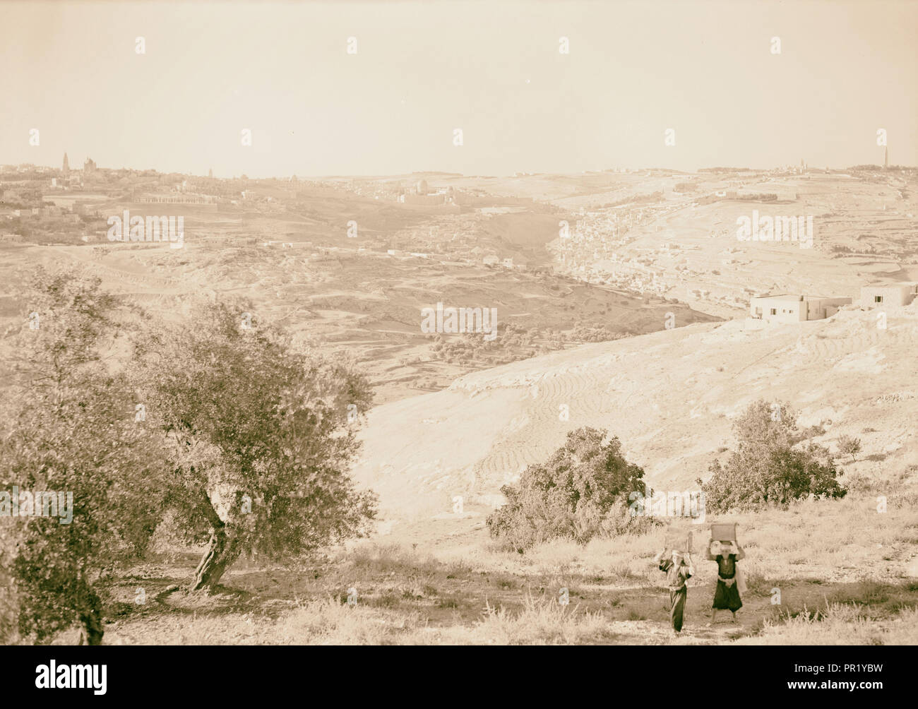 Later evening light on Jerusalem taken from s. near the Residency 1940 ...