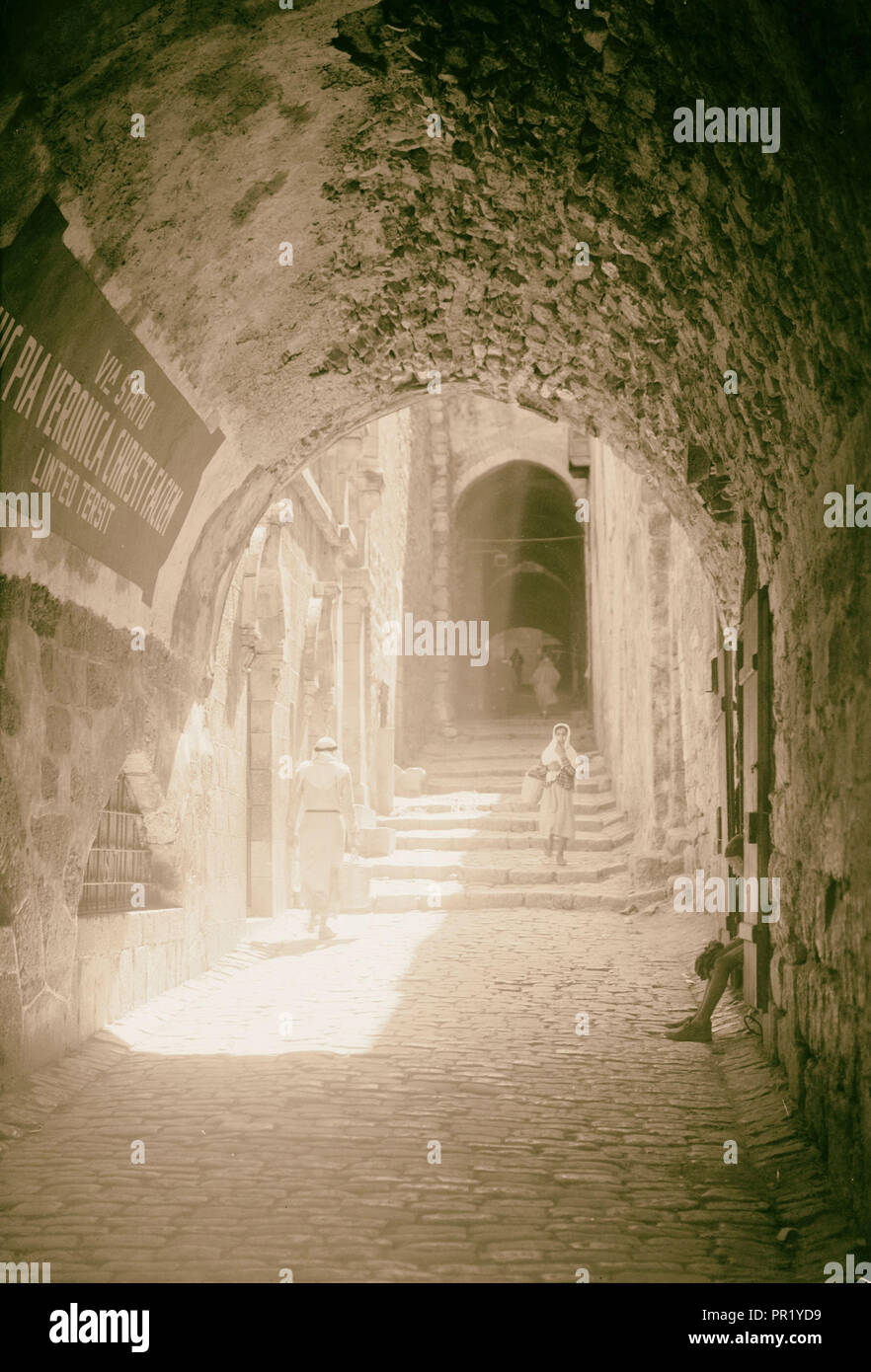 House of Veronica on Via Dolorosa VI Station of the Cross. 1940 ...