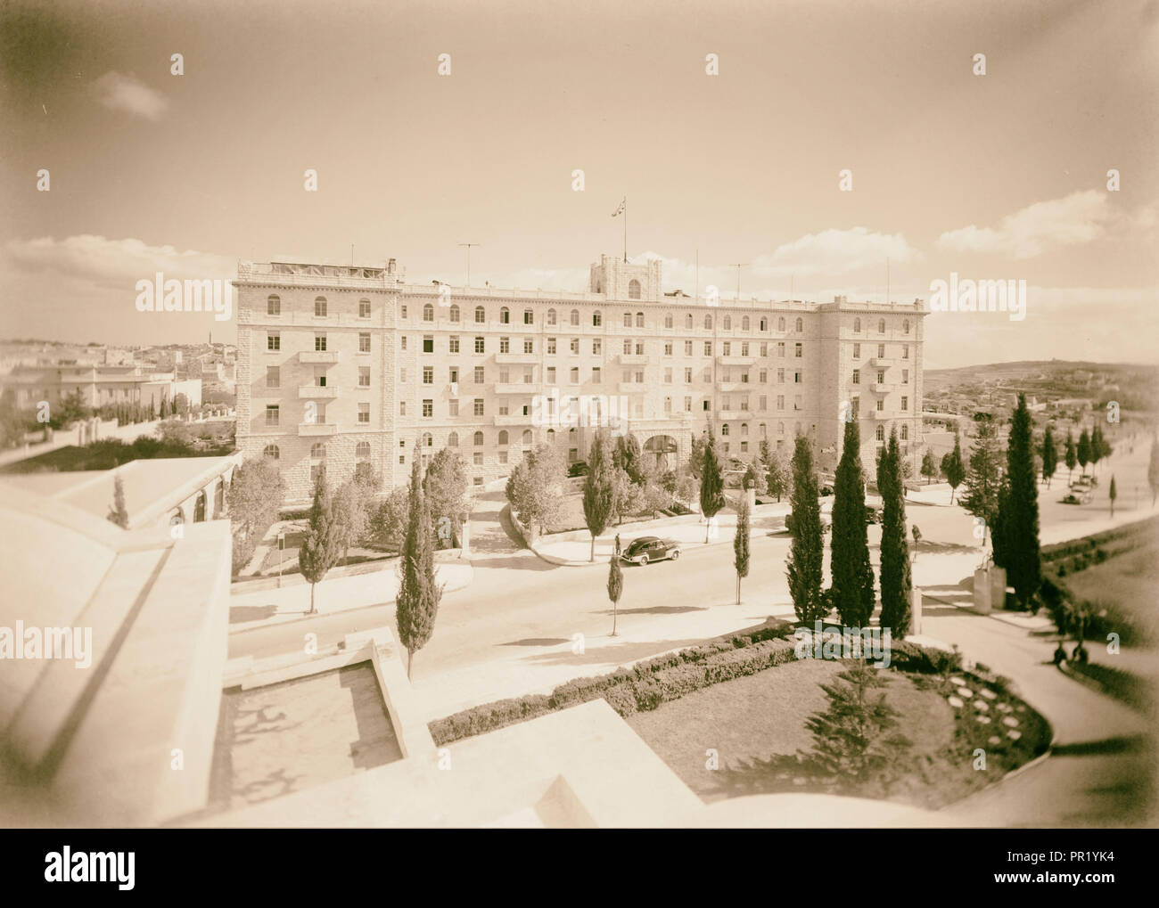 King David Hotel, exterior 1940, Jerusalem, Israel Stock Photo - Alamy