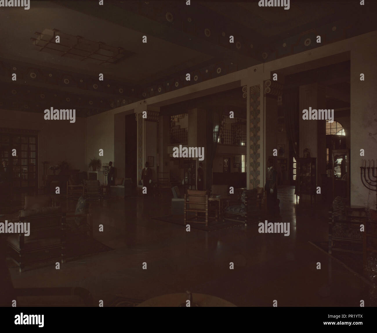 interior of modern building King David Hotel?. 1935, Jerusalem, Israel ...