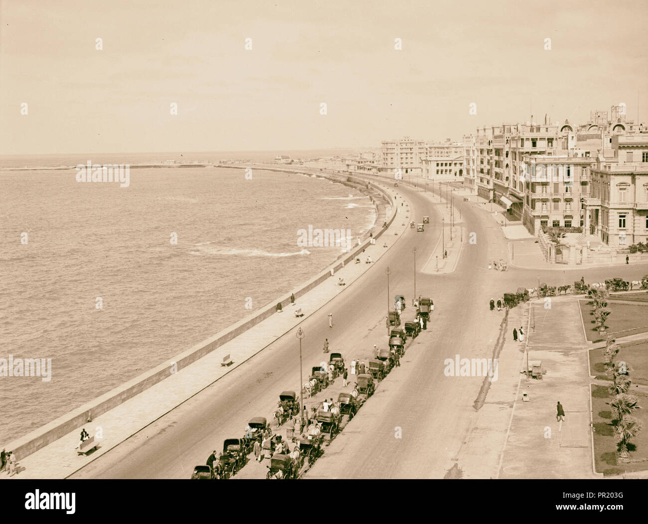 Egyptian views; Alexandria (Iskanderiye). The harbor of Alexandria ...