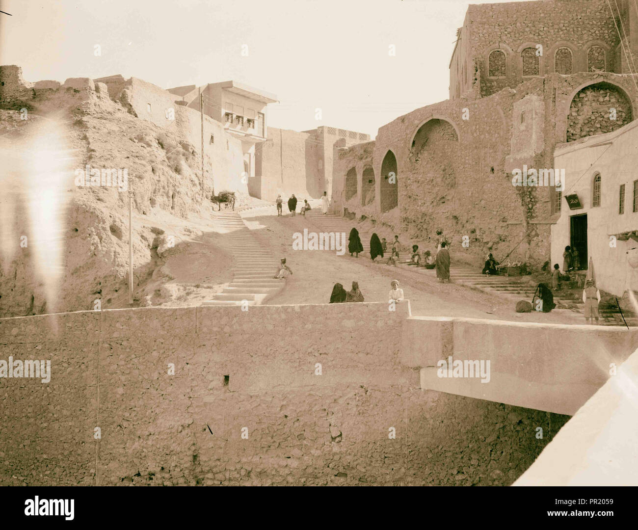 Iraq. Kirkuk. A street scene in the older town. 1932, Iraq, Karkuk ...