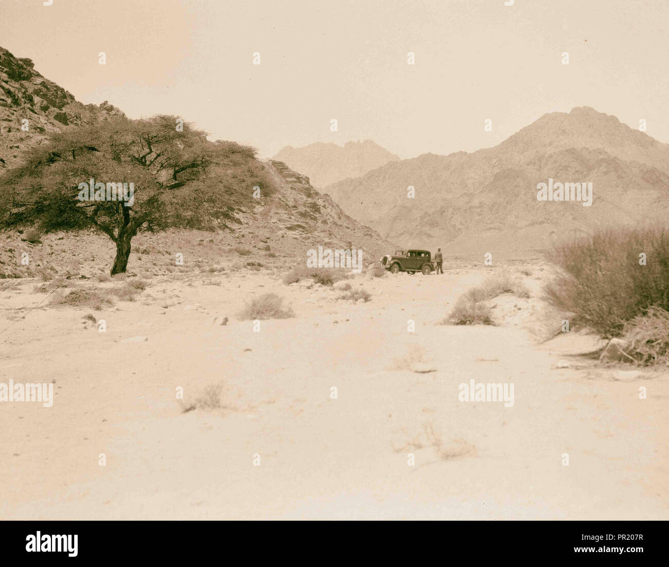 The Araba (Southern end of the great Jordan rift). Akaba (Elath). Gulf ...