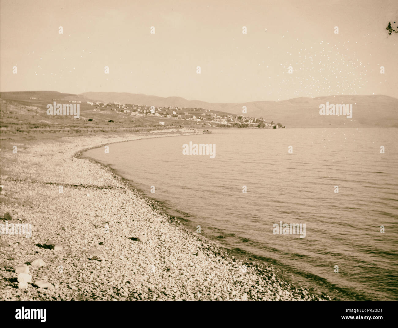Galilee. Tiberias & Hattin. Photo shows Lake Tiberias (Sea of Galilee ...
