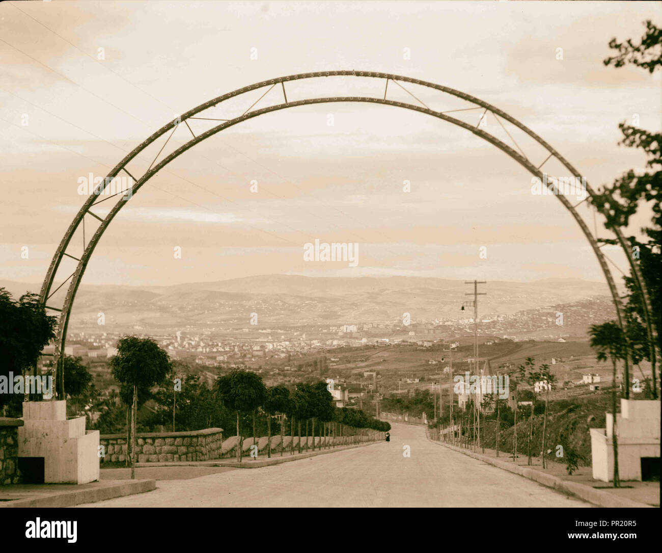 Turkey. Ankara from Yeni Shehir through steel arch. 1935, Turkey ...