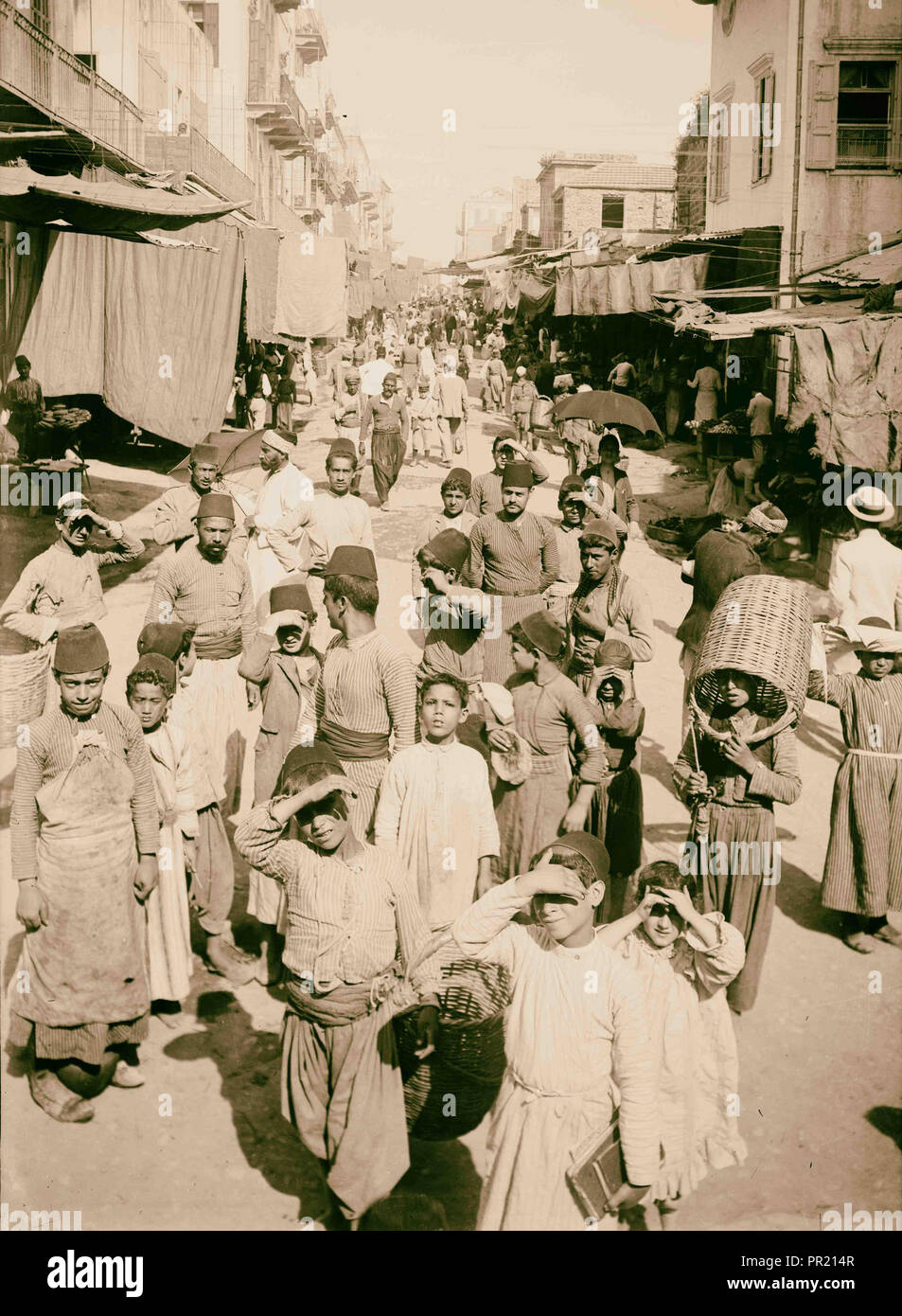 Beirut. The vegetable market. 1900, Lebanon, Beirut Stock Photo - Alamy